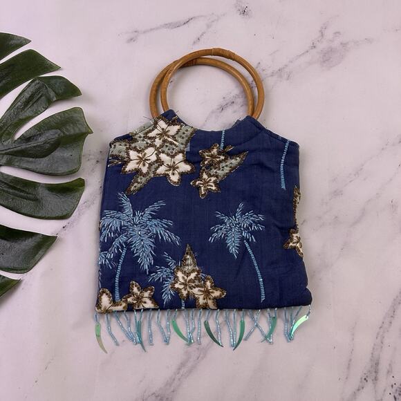Hilo Hattie | Bags | Vintage Y2k Beaded Hawaiian Floral Purse Bag New ...